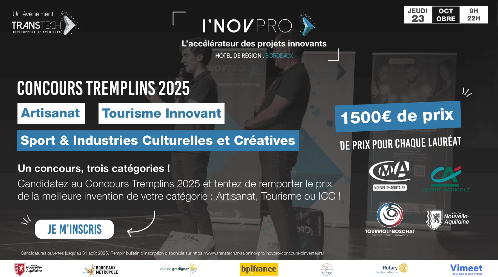 [AAP] Concours Tremplins 2025 I'NOV PRO | Cluster Odéys